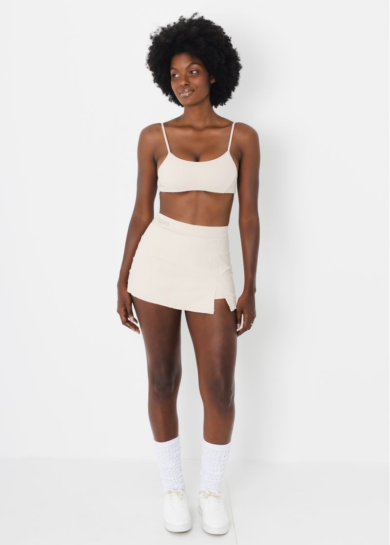 Short Saia Basic Cream