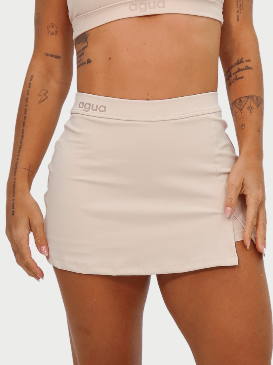 Short Saia Basic Cream